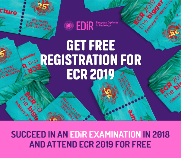 Get free registration for ECR 2019! – European Diploma of Radiology